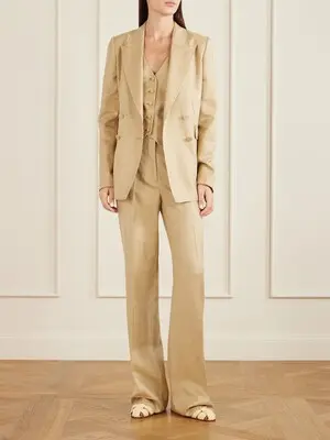 Gabriela Hearst Coleridge Wool-blend Twill Vest - Neutrals