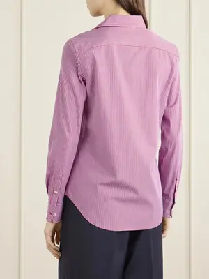 Polo Ralph Lauren Logo-embroidered Striped Poplin Shirt