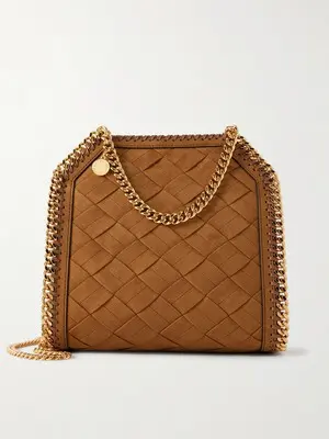 Stella McCartney Falabella Woven Shoulder Bag - Brown
