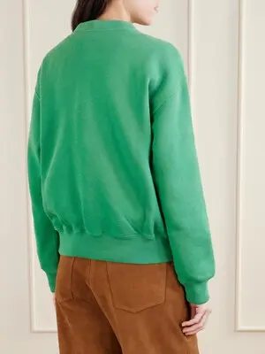 Polo Ralph Lauren Embroidered Cotton-blend Sweater - Green