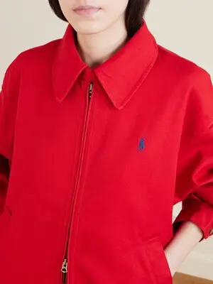Polo Ralph Lauren Embroidered Cotton Bomber Jacket