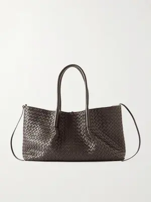 Bottega Veneta Pinacoteca Medium Intrecciato Leather Tote - Brown