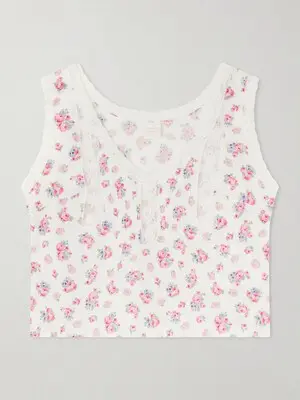 Loretta Caponi Floral Tops