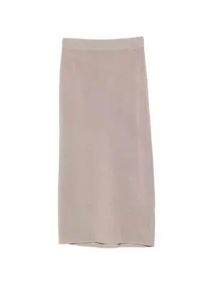 ALYSI Perforated Midi Skirt