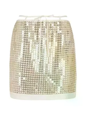 ISABELLE BLANCHE Sequin-embellished Mini Skirt