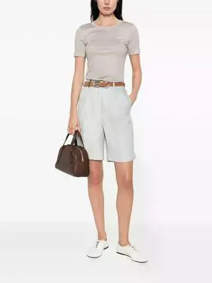 Peserico Embellished Round Neck T-shirt