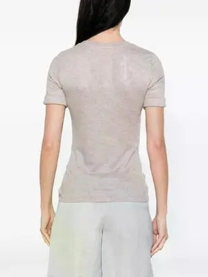 Peserico Embellished Round Neck T-shirt