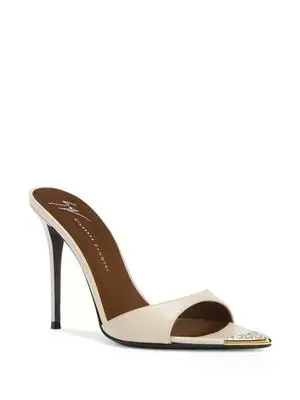 GIUSEPPE ZANOTTI Intriigo Rhinestone Sandals - Neutrals