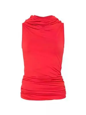 Rick Owens Lola Cowl-neck Top - Red