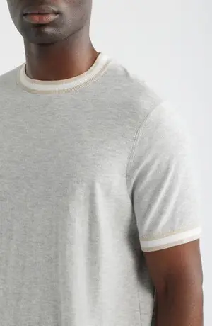 Scott Barber Short Sleeve Reverse Jersey Sweater