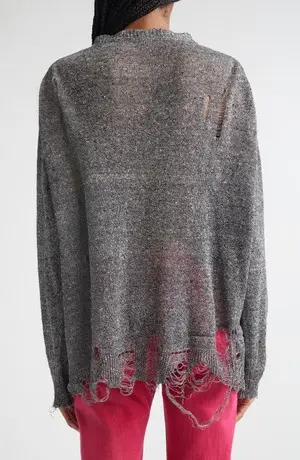 R13 Ripped Linen Cardigan