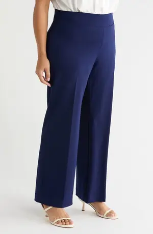 Anne Klein Wide Leg Pull-on Pants