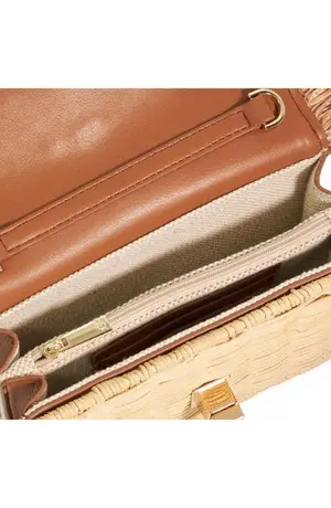 Dune London Blooms Raffia Handheld Bag