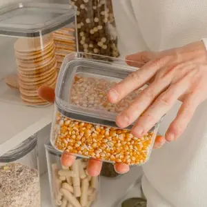 OU Airtight Stackable Food Storage Container With Leak Proof Lid