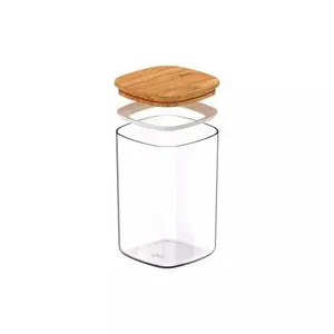 OU Stackable Airtight Food Storage Container With Wood Lid