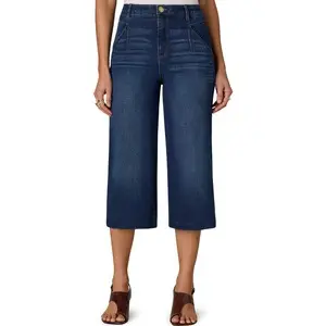 Wit & Wisdom Wyatt Skyrise V-pocket Wide Leg Denim Culottes