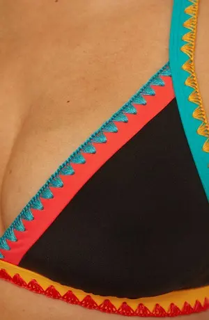 Lucky Brand Avila Halter Bikini Top - Black