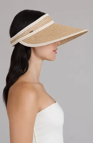 Eugenia Kim Trixie Wide Brim Visor - Sand
