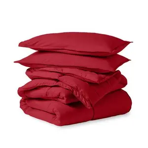 BARE HOME All-season Down Alternative Comforter Setoversized King - Red