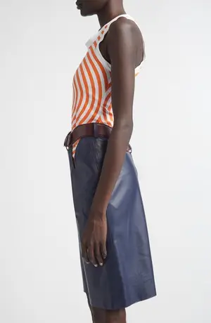 JEAN PAUL GAULTIER Spiral Print Jersey Tank