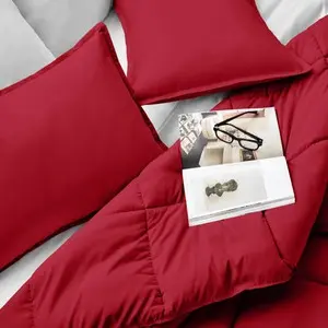 BARE HOME All-season Down Alternative Comforter Setoversized Queen - Red
