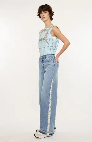 KANCAN Carollyn High-rise Wide-leg Jeans