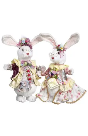 MARK ROBERTS Fluffy Chubby Rabbit - White