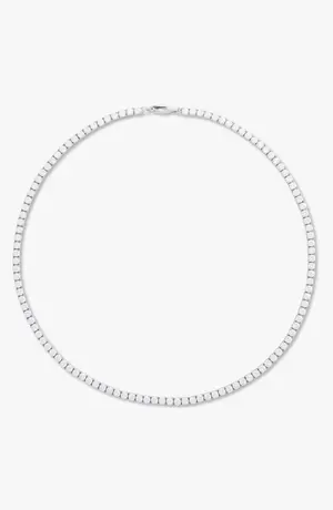 CUFFED BY NANO Tennis Necklace - Silver