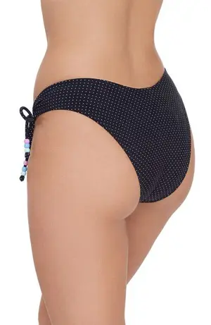 STEVIE Adjustable Side Tie Bikini Bottom - Ditsy Dot