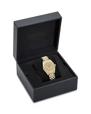 Versace V-code Bracelet Watch 36mm - Gold