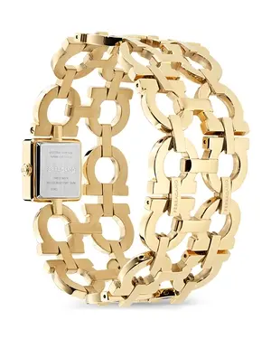 FERRAGAMO Double Gancini Catwalk 19mm Watch - Gold