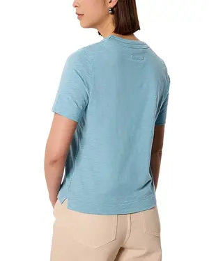 Whistles Rosa Double Trim Tee - Blue