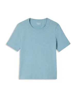 Whistles Rosa Double Trim Tee - Blue