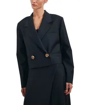 ACARIA STUDIO Guru Crop Blazer - Black