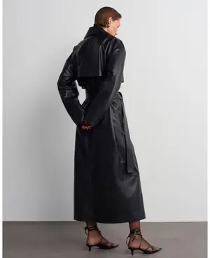 ACARIA STUDIO Journey Leather Trench Coat