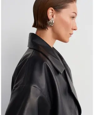 ACARIA STUDIO Journey Leather Trench Coat