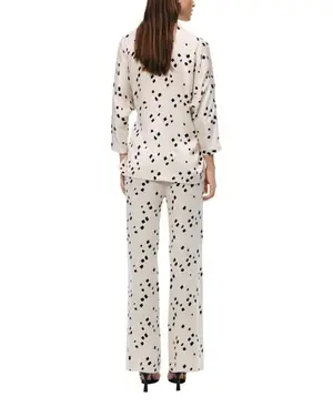 NOCTURNE Printed Wide-leg Trousers