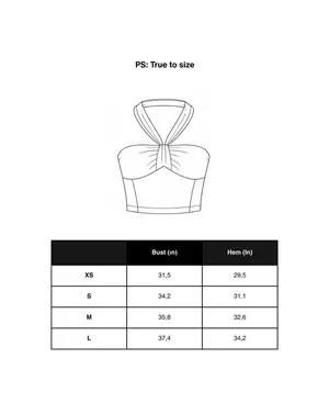 NOCTURNE Ring Detail Crop Top