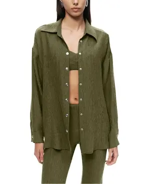 NOCTURNE Relaxed Button-down Shirt