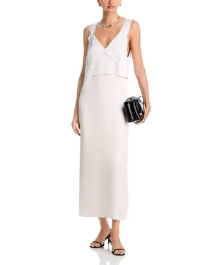 TOTEME V-neck Slip Dress - Bloom