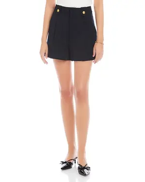Fifteen Twenty Cassidy Pleated Shorts - Midnight Blue