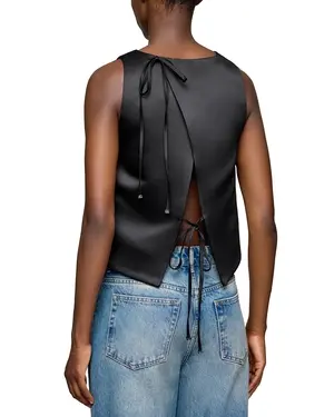 GANNI Satin Top