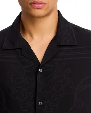 Hugo Espino Button Down Shirt - Black