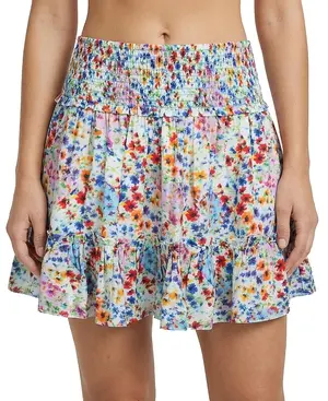 CHANGE OF SCENERY Devon Tiered Mini Skirt - Wildflower Patch
