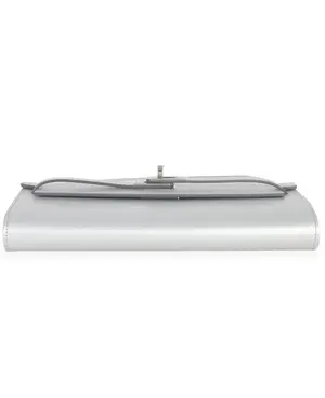 Hermès Kelly Wallet To Go Leather Handbag - Silver