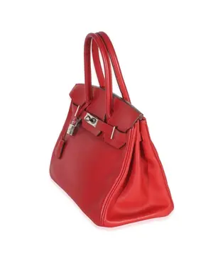 Hermès Birkin 30 Leather Handbag - Red