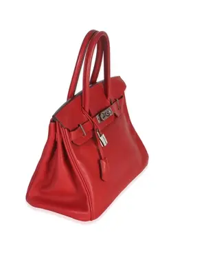 Hermès Birkin 30 Leather Handbag - Red