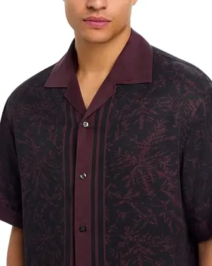 Hugo Espino Oversized Fit Paisley Shirt - Open Brown