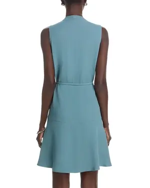 BOSS Dimosa Wing Lapel Wrap Dress - Reef