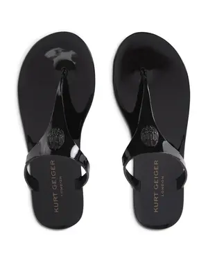 Kurt Geiger Maddison T-strap Sandals - Black